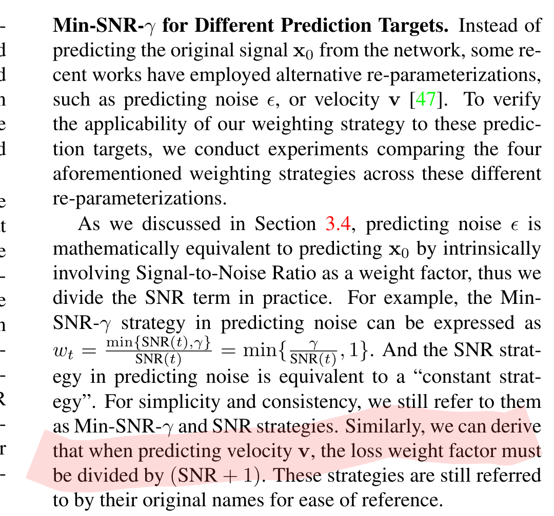 I have reason to believe "scale v-loss like epsilon loss" and Min-SNR-Gamma are implemented ...