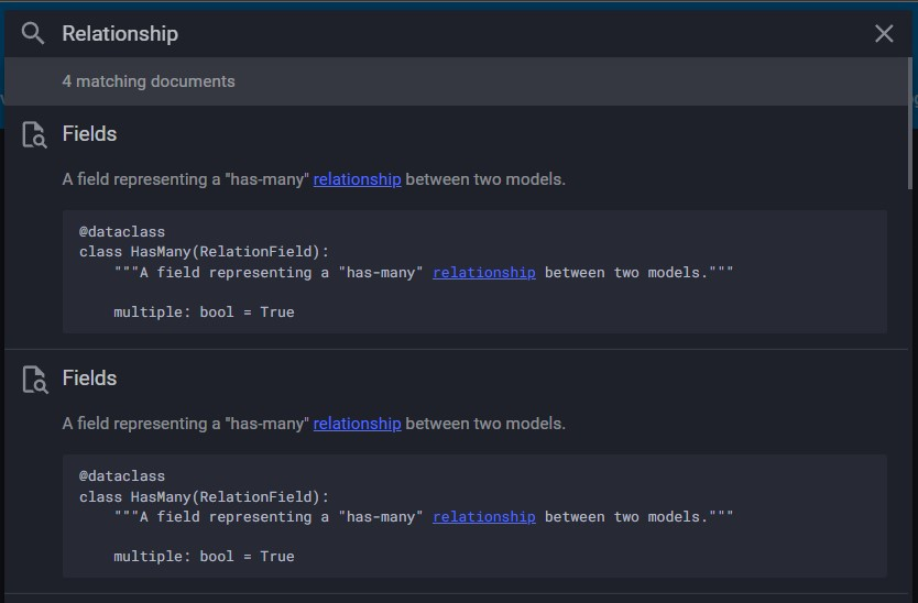 Bug: Documentation - Search in documentation gives results in different languages at once ...
