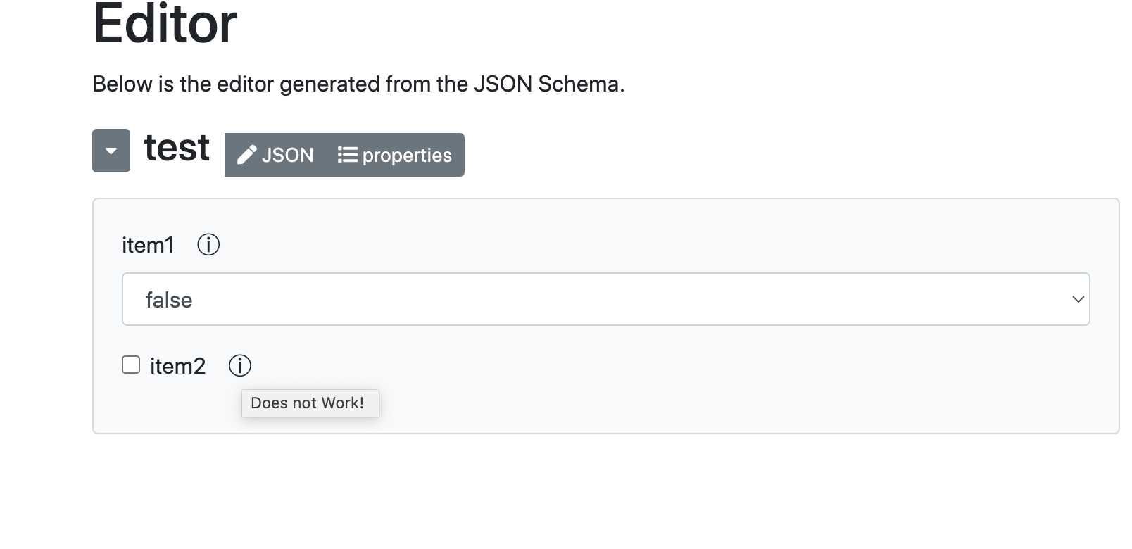 infoText does not show up with checkbox boolean porperty · Issue #1117 ...