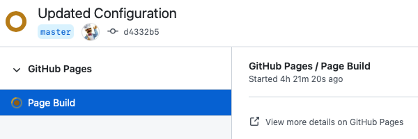 E-mailed "Github Pages build fail" after a commit on project/repository ...