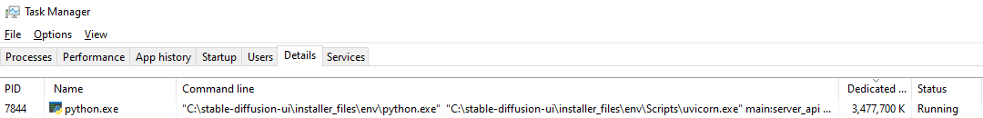stable-diffusion-ui is always taking 3.4G of dedicated GPU memory even ...