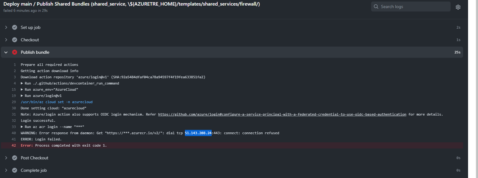 Deploying Shared Sevices Errror · Issue #3459 · microsoft/AzureTRE · GitHub