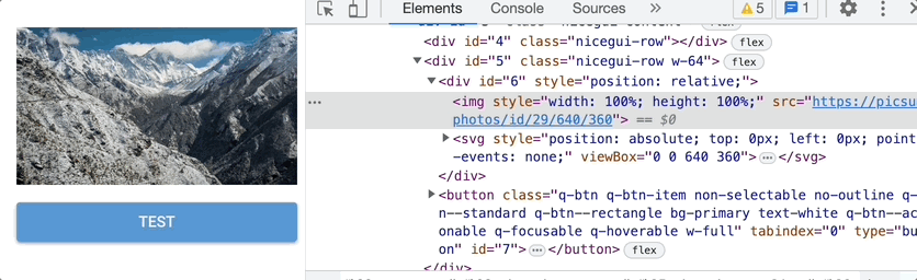 Custom elements like ui.interactive_image are not properly replaced due to Vue's "in-place ...
