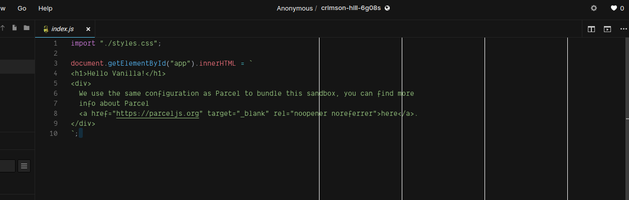 More suitable colors for rulers · Issue #1 · benjaminbenais/codesandbox-dark-theme · GitHub