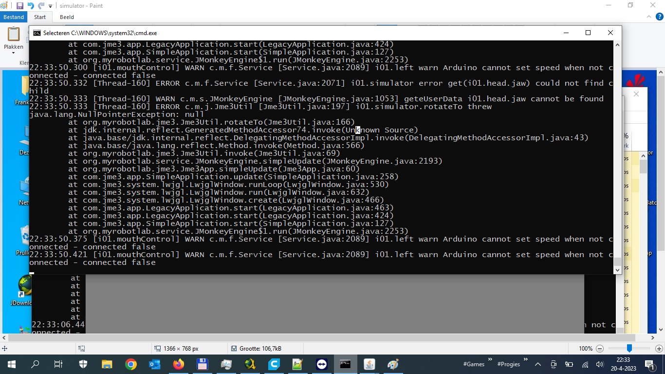 Simulator not working · Issue #1268 · MyRobotLab/myrobotlab · GitHub