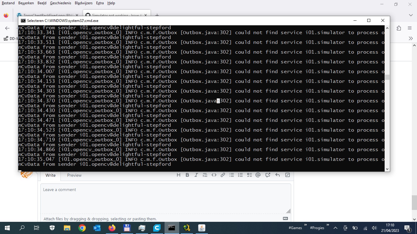 Simulator not working · Issue #1268 · MyRobotLab/myrobotlab · GitHub