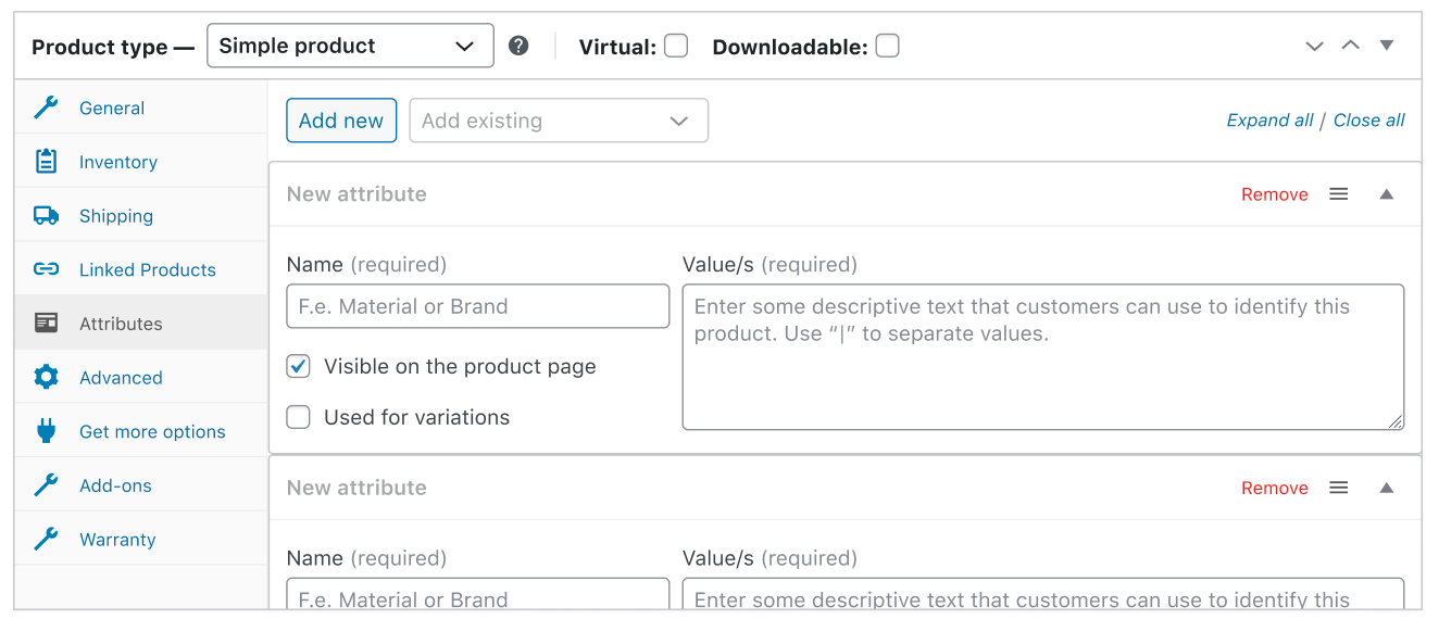 [Enhancement]: Rename the default placeholder in the new attribute form header to `New attribute ...