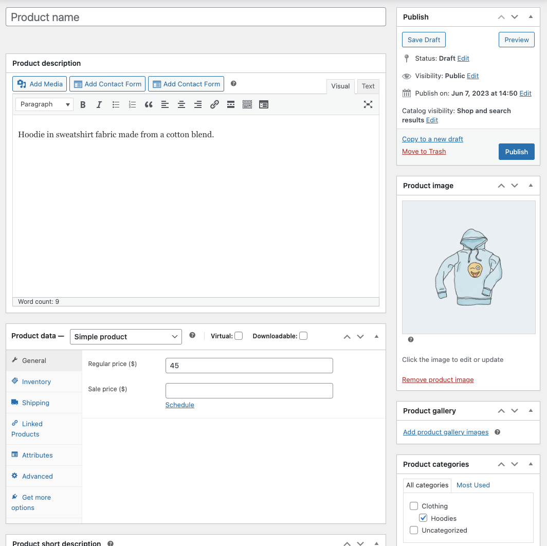 Prefill The Form With Some Data When Creating A Physical Product · Issue 38636 · Woocommerce