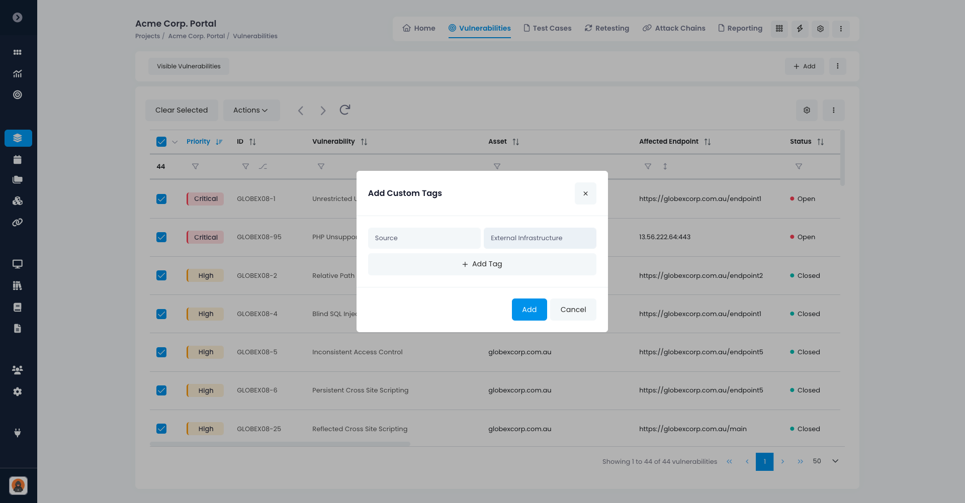 Create custom tags on vulnerabilities · Issue #11 · AttackForge/ReportGen · GitHub