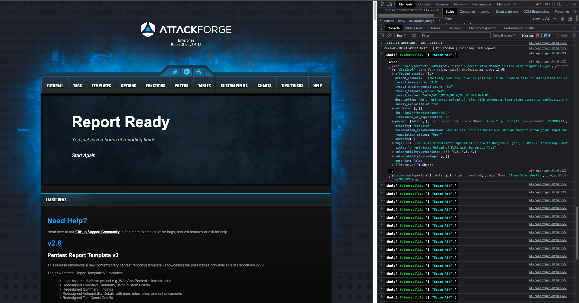 GitHub - AttackForge/ReportGen: Documentation and Support for AttackForge ReportGen