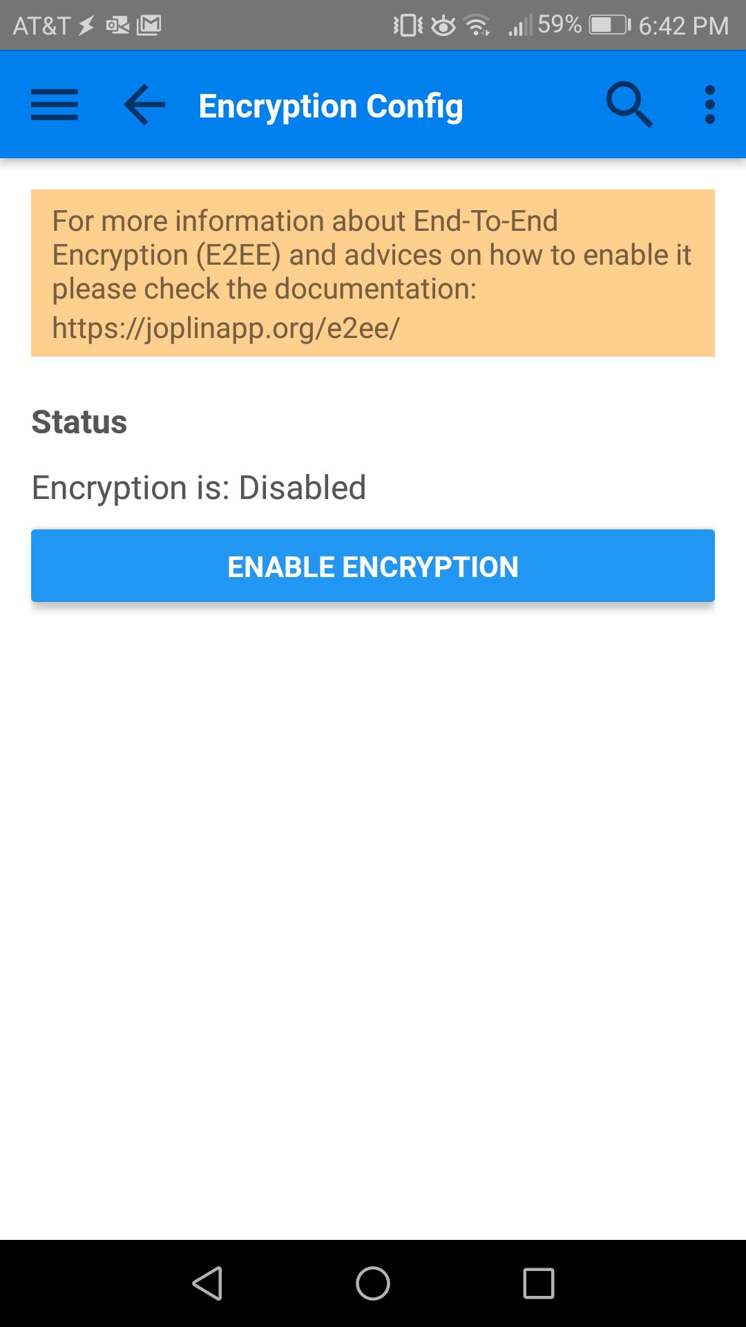 Android app won't decrypt · Issue #1701 · laurent22/joplin · GitHub
