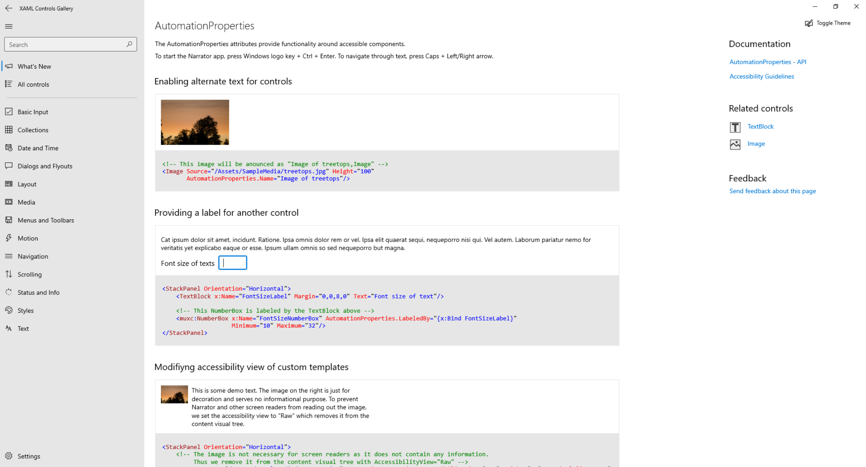 Application Crashes When We Click On Any Ui When Automationproperties Font Size Text Box Is