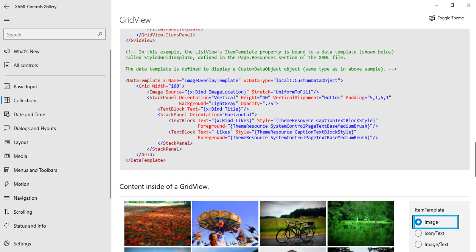 Multiple pages in the Gallery should use the new RadioButtons control · Issue #336 · microsoft ...