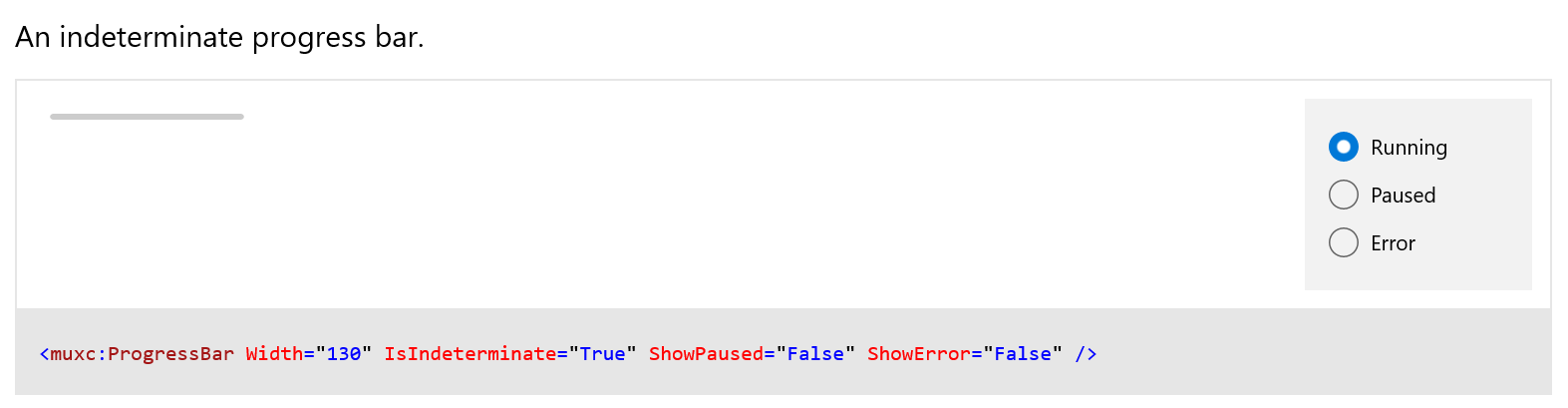 ProgressBar isn't running when its page loads · Issue #365 · microsoft/WinUI-Gallery · GitHub