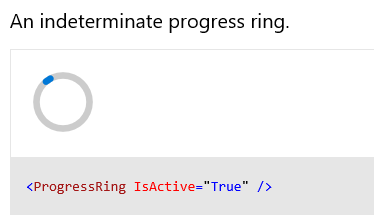 ProgressRing code sample is missing muxc namespace · Issue #485 · microsoft/WinUI-Gallery · GitHub