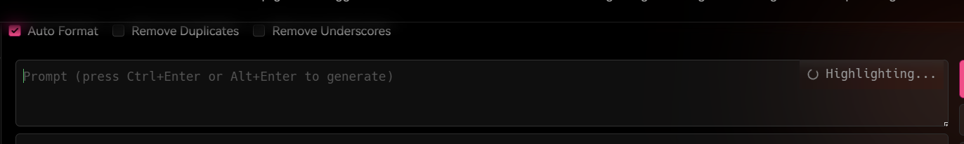 [Bug] prompt语法高亮和双列模式存在问题 · Issue #365 · lobehub/sd-webui-lobe-theme · GitHub
