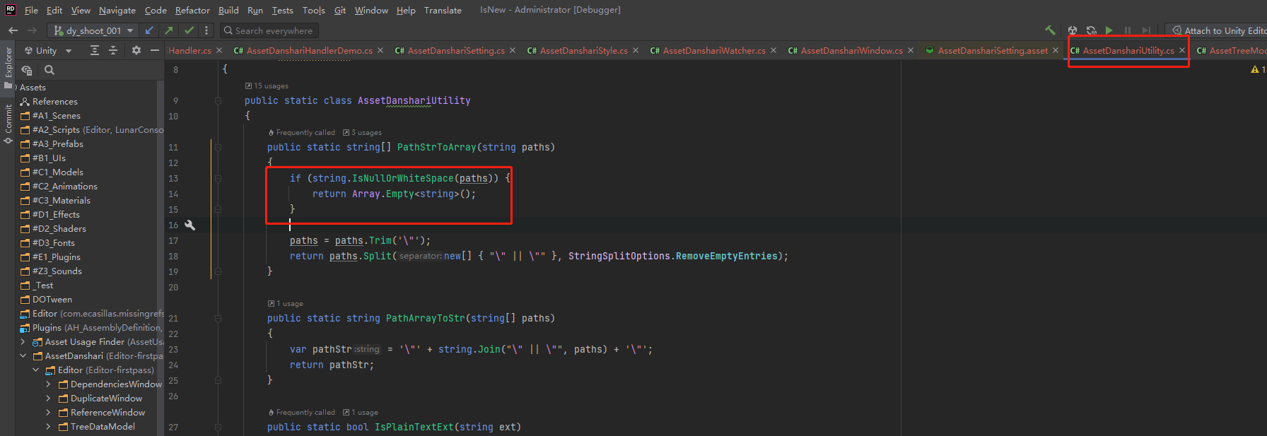 路径不填会报错 · Issue #1 · akof1314/UnityAssetDanshari · GitHub