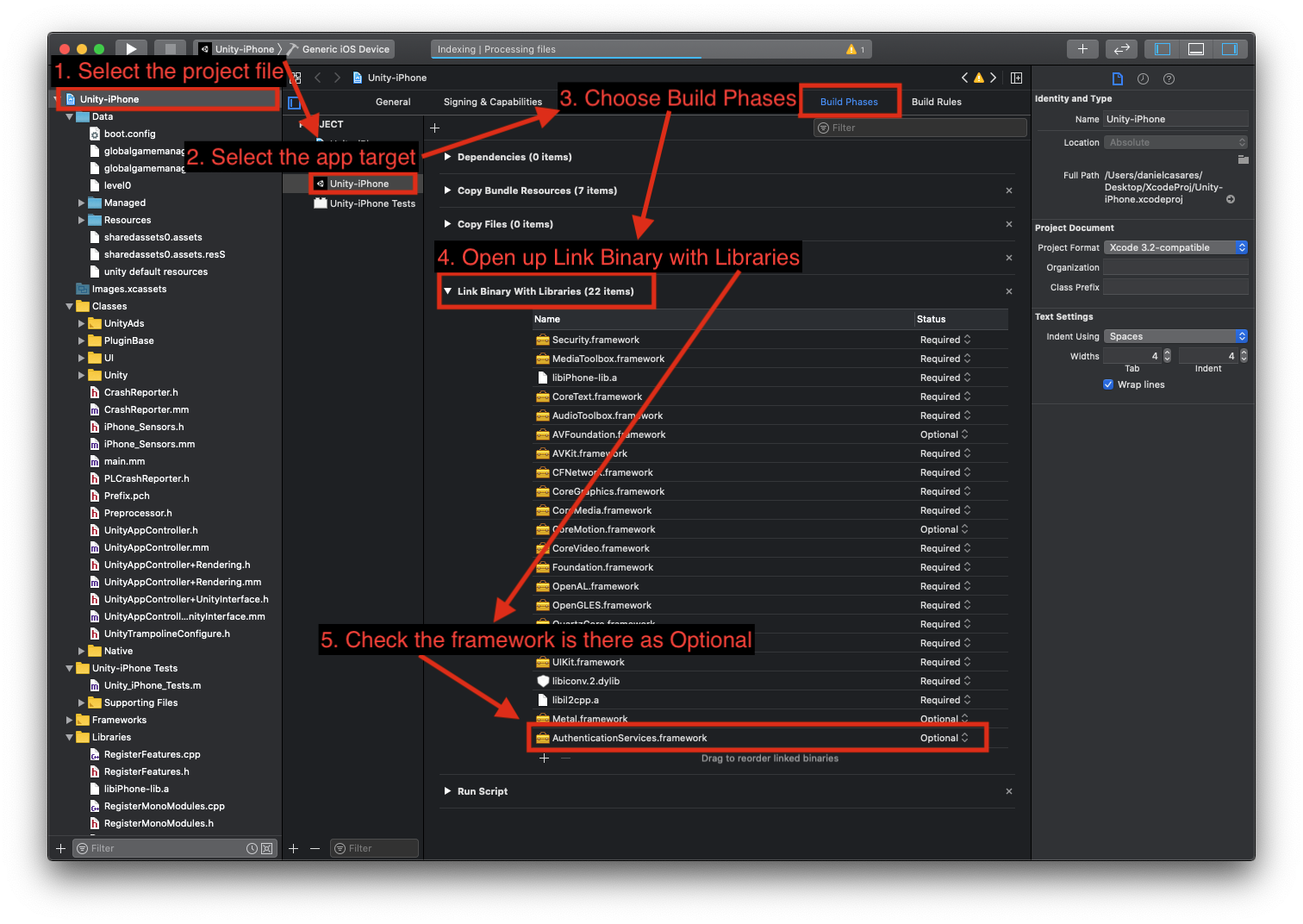 XCode Build failed - arm64 function not 4-byte aligned · Issue #28 · lupidan/apple-signin-unity ...