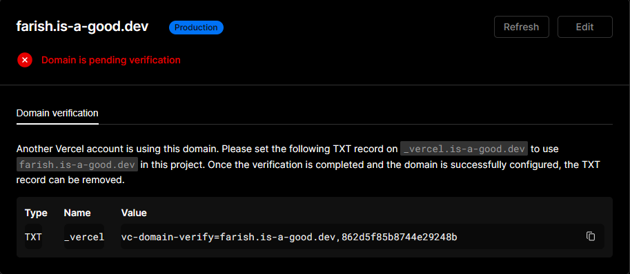 Need help setting up Vercel · Issue #508 · is-a-good-dev/register · GitHub