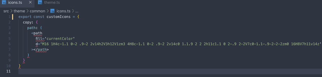 [Icon] Unable to specify custom icons in the theme · Issue #416 ...