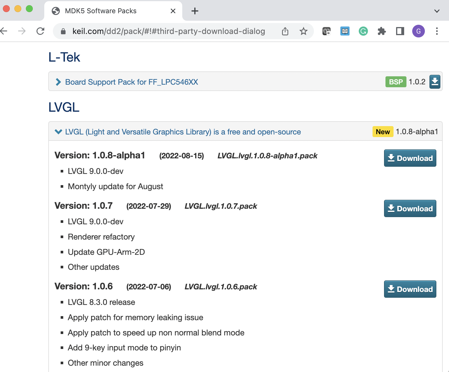 CMSIS-Pack broken links · Issue #3597 · lvgl/lvgl · GitHub
