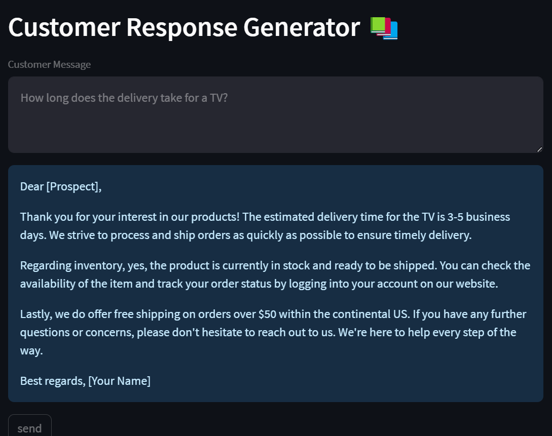 GitHub - InsightEdge01/CustomerResponseChatBot