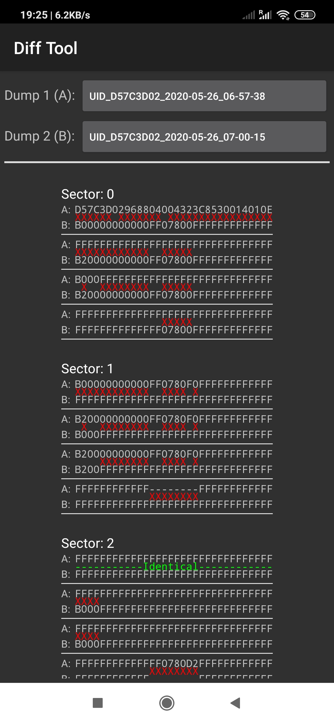 successive readings do not give the same dump · Issue #296 · ikarus23/MifareClassicTool · GitHub