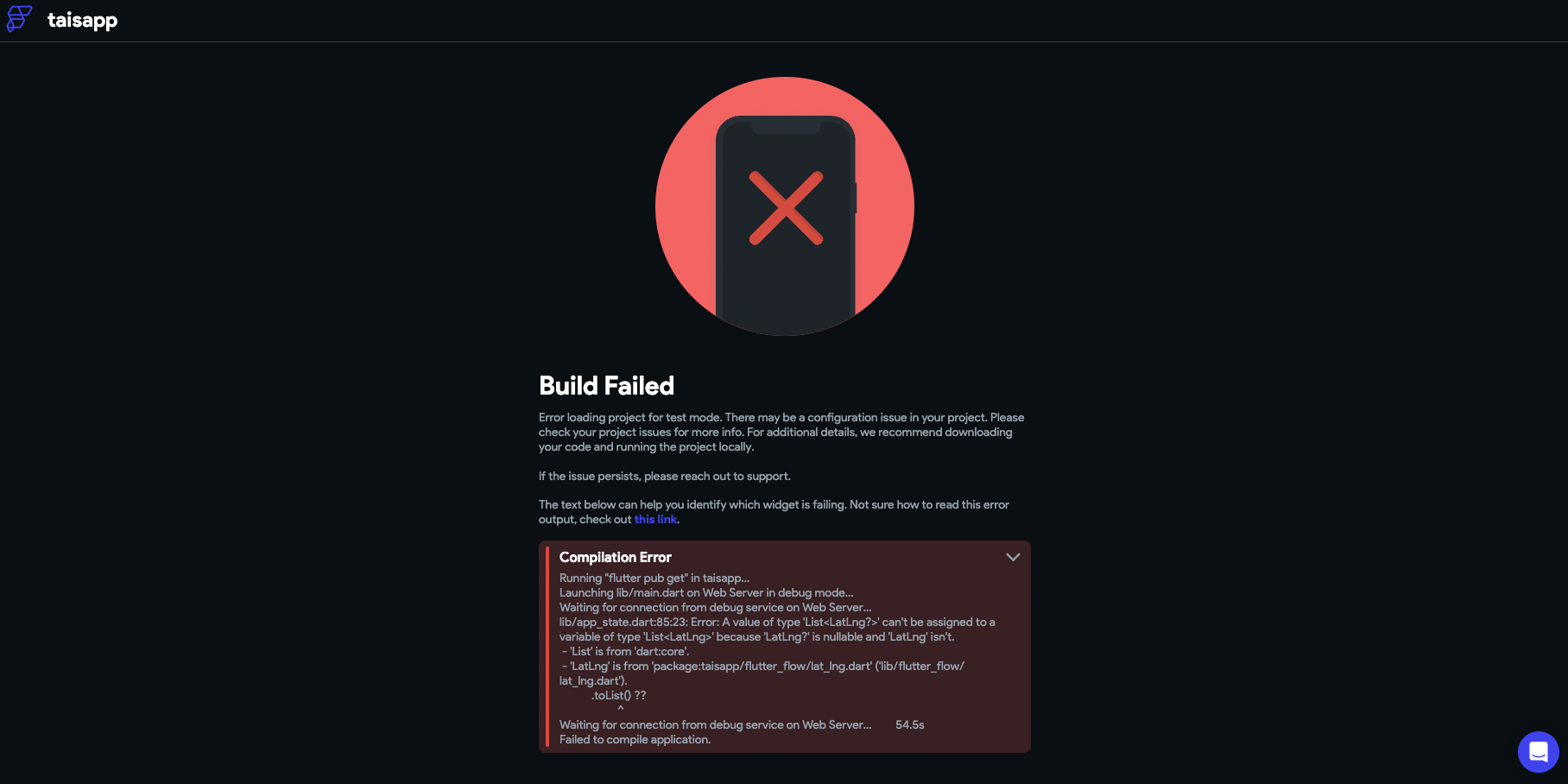 Build error when app state of List exists · Issue #803 · FlutterFlow/flutterflow-issues · GitHub