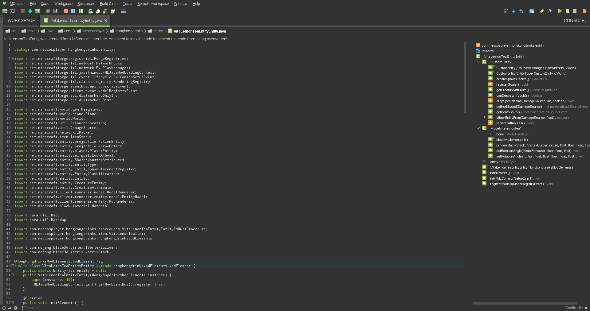 The code disappeared after I saved this interface. · Issue #152 · MCreator/MCreator · GitHub