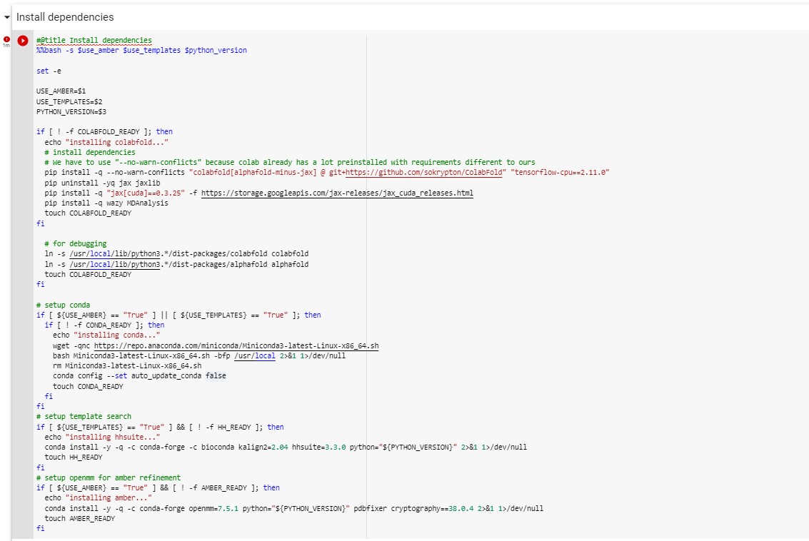 Alphafold2 Install Dependencies Error Previous Run Ended Unsuccessfully · Issue 438 