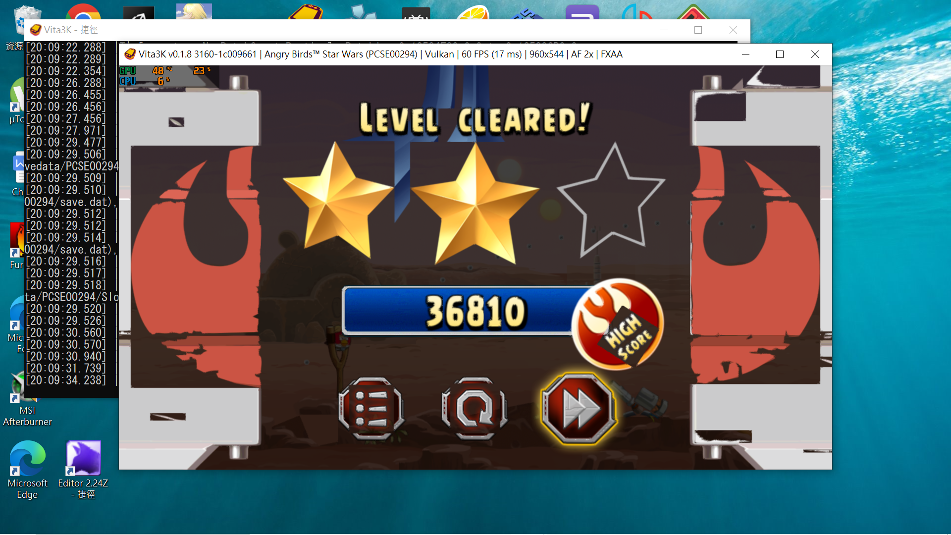 Angry Birds™ Star Wars Pcse00294 · Issue 1479 · Vita3kcompatibility 