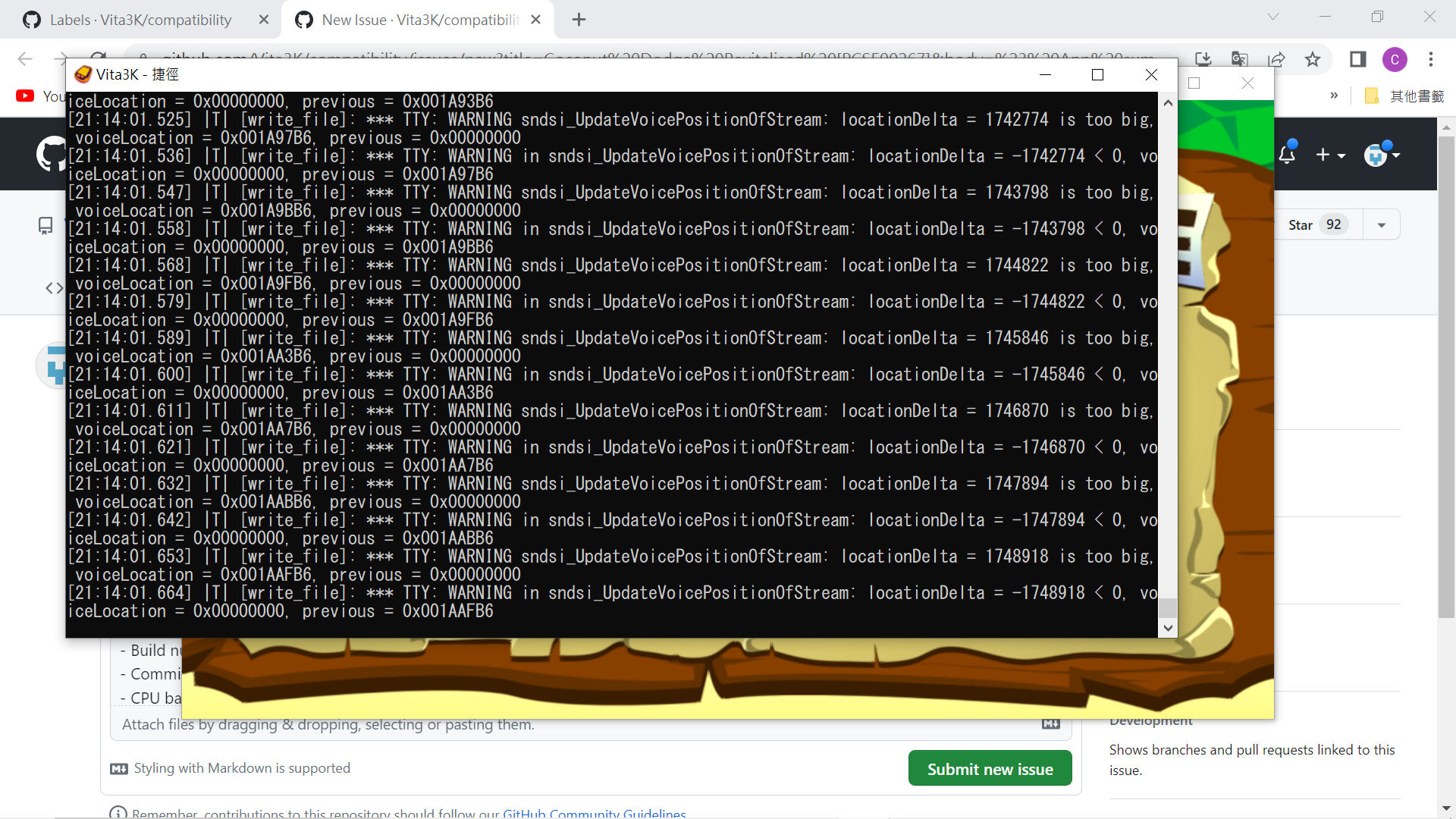 Coconut Dodge Revitalised [PCSE00267] · Issue #1494 · Vita3K/compatibility · GitHub