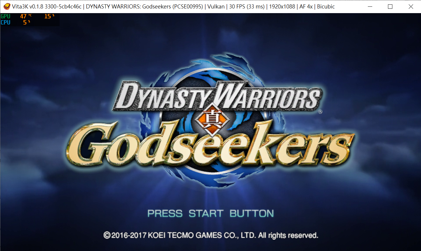 DYNASTY WARRIORS: Godseekers [PCSE00995] · Issue #2234 · Vita3K/compatibility · GitHub