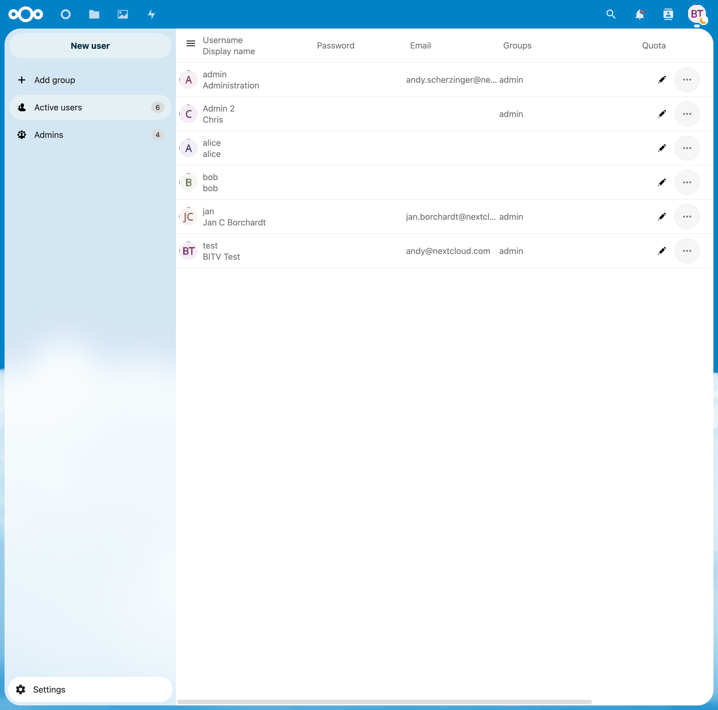 [BITV] 9.1.3.1h/8.2 - The "Default quota" input field in the "Settings ...