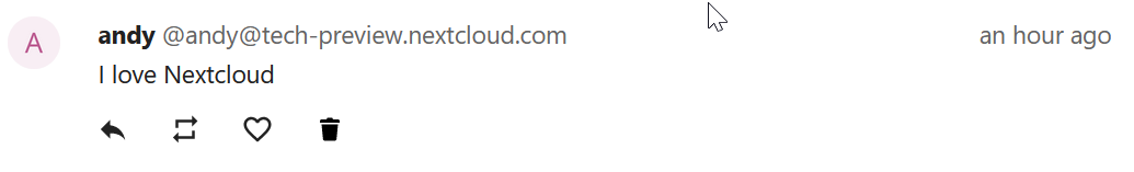 Add message actions to message display on Nextcloud profile · Issue #1621 · nextcloud/social ...