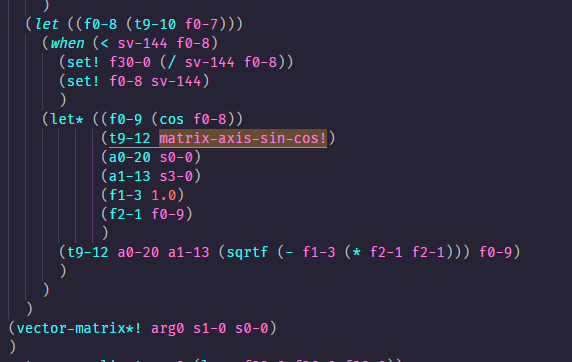 decompiler: Detect square macro in decompiler · Issue #1896 · open-goal/jak-project · GitHub
