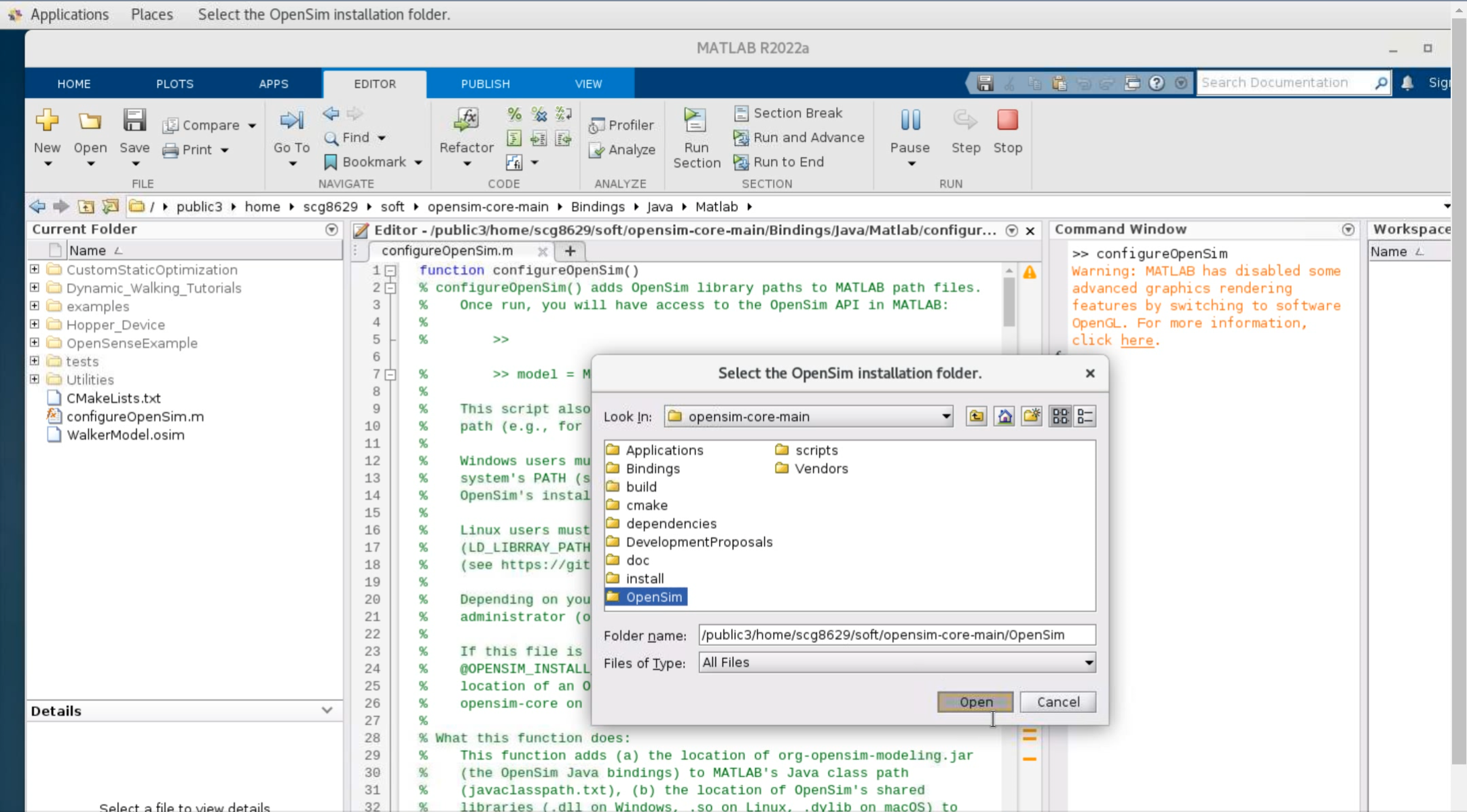 Problem encountered when setting up Matlab Scripting Environment in Linux server. · Issue #3443 ...