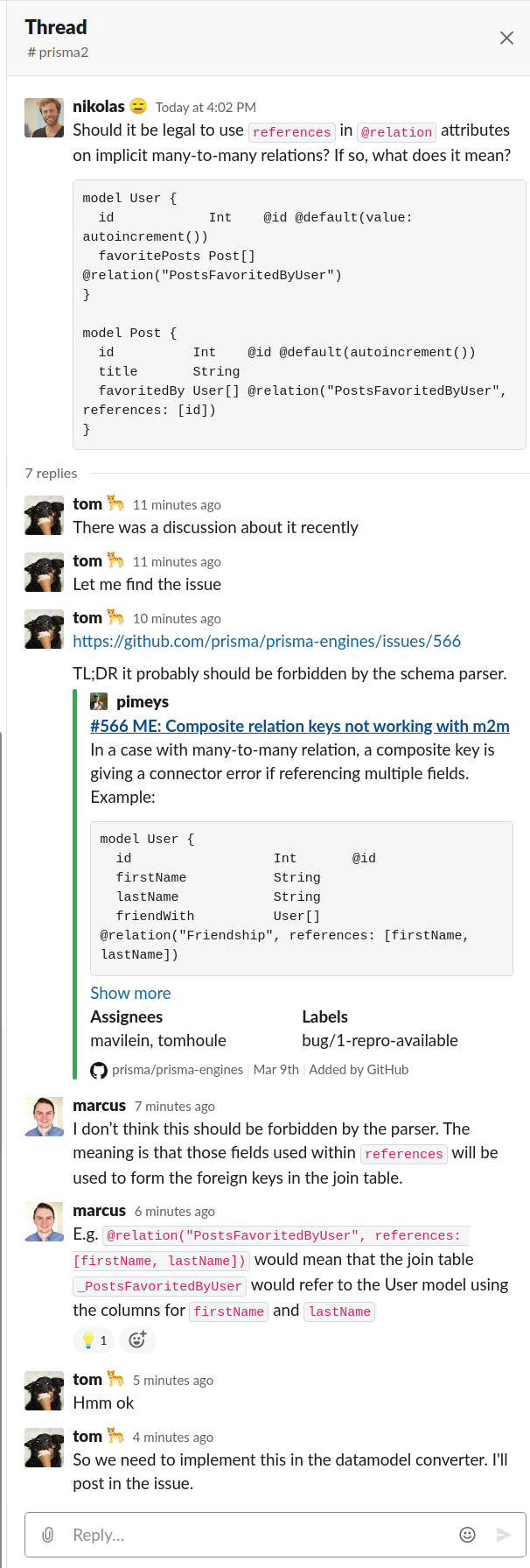 ME: Composite relation keys not working with m2m · Issue #566 · prisma/prisma-engines · GitHub