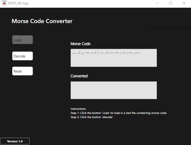 GitHub - Thanushan0207/Morse-Code-to-English-Converter: This is a Matlab application which takes ...