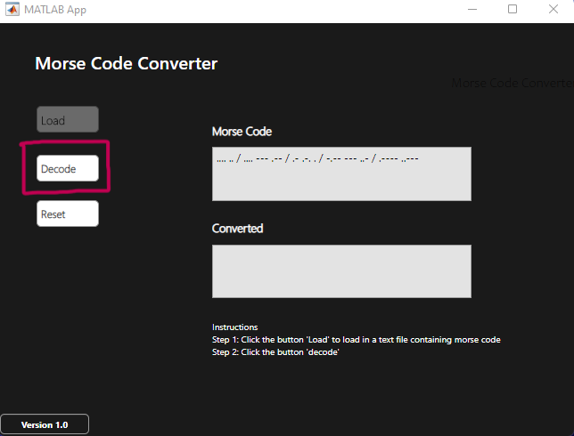 GitHub - Thanushan0207/Morse-Code-to-English-Converter: This is a Matlab application which takes ...