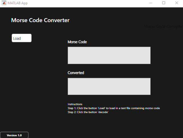 GitHub - Thanushan0207/Morse-Code-to-English-Converter: This is a Matlab application which takes ...
