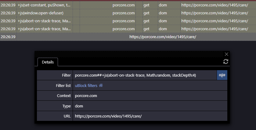 [NSFW] porcore.com: breakage · Issue #17736 · uBlockOrigin/uAssets · GitHub