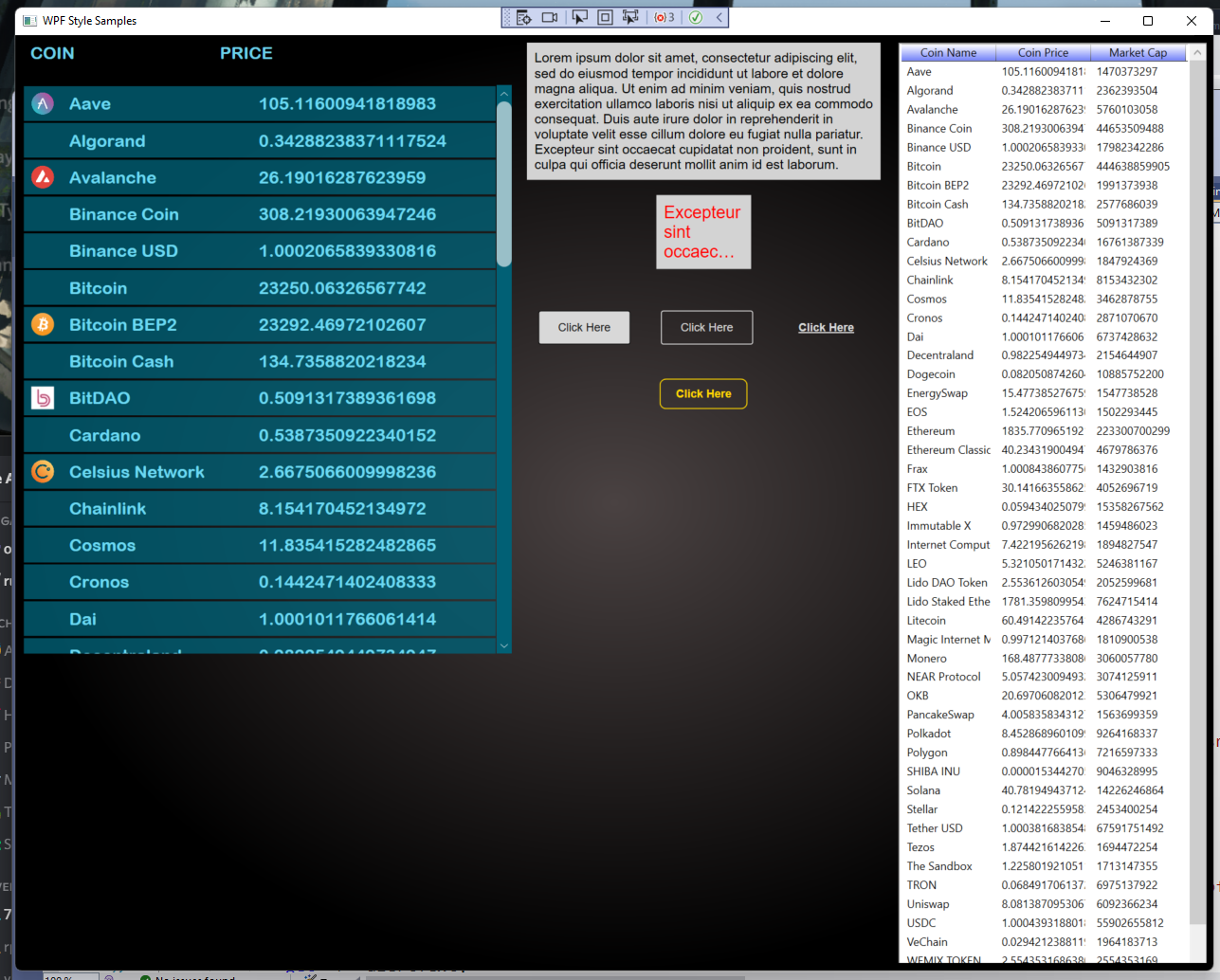 Github Gslaughenhaupt Wpfprismsample Prism Mvvm Style Sample Application