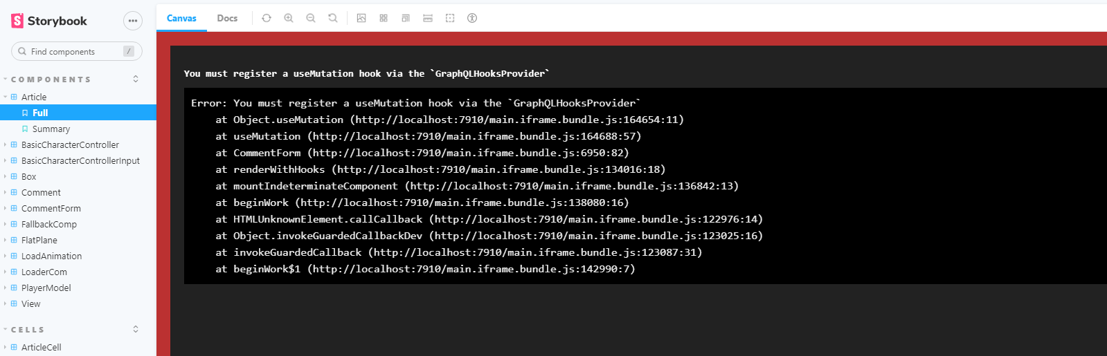 Bug Tutorial Errors You Must Register A Usequery Hook Via The `graphqlhooksprovider` · Issue