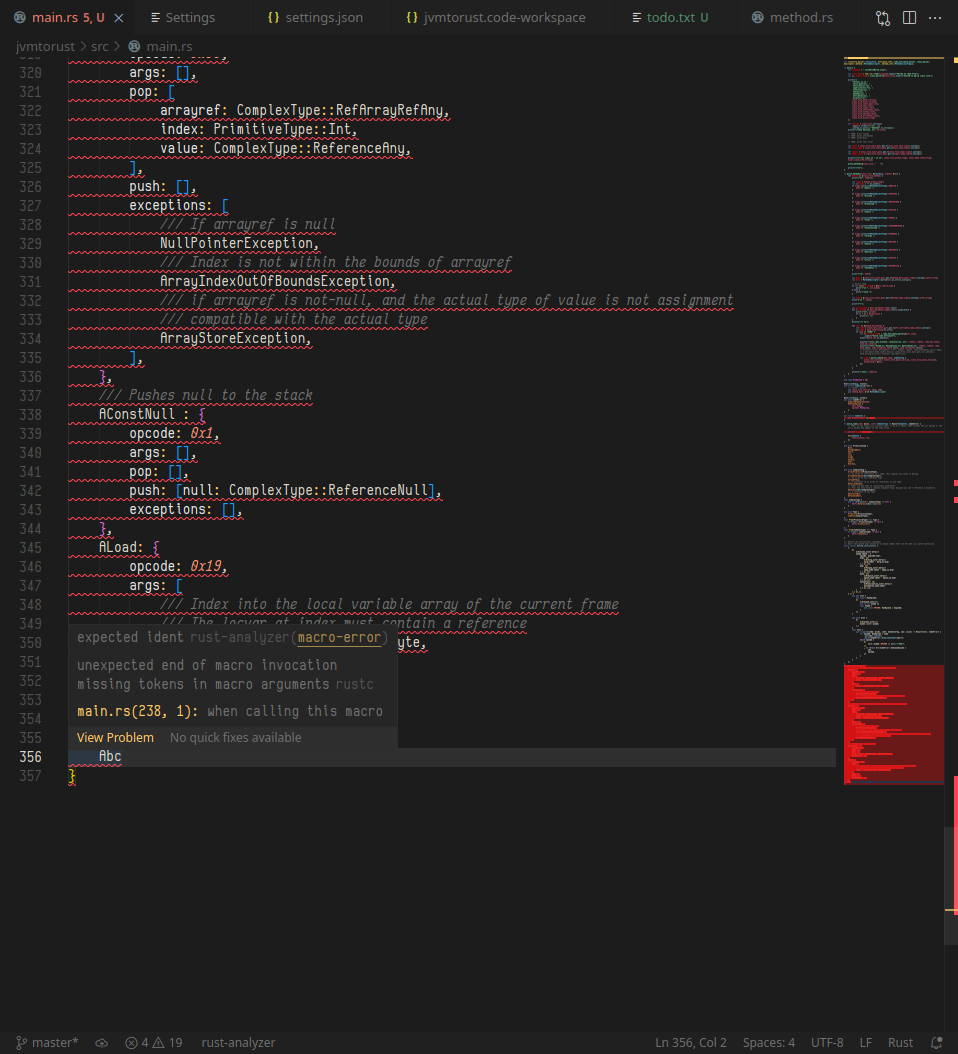 Over-aggressive span for errors in macro invocation · Issue #10433 · rust-lang/rust-analyzer ...