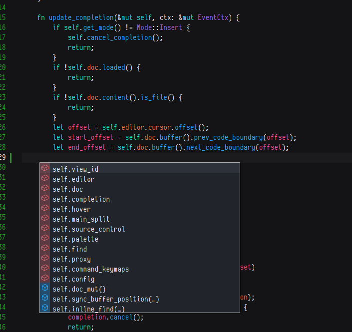 Completion Sorting · Issue #628 · lapce/lapce · GitHub
