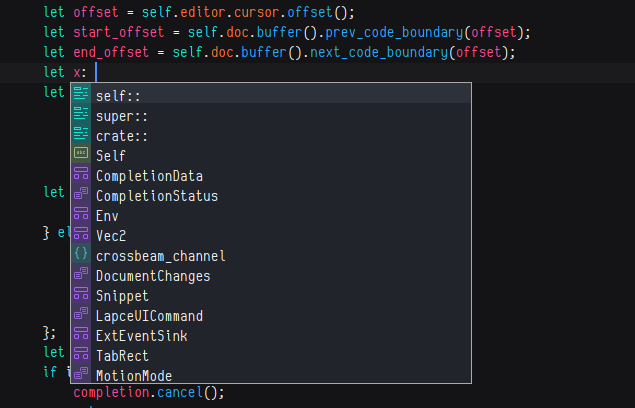 Completion Sorting · Issue #628 · lapce/lapce · GitHub