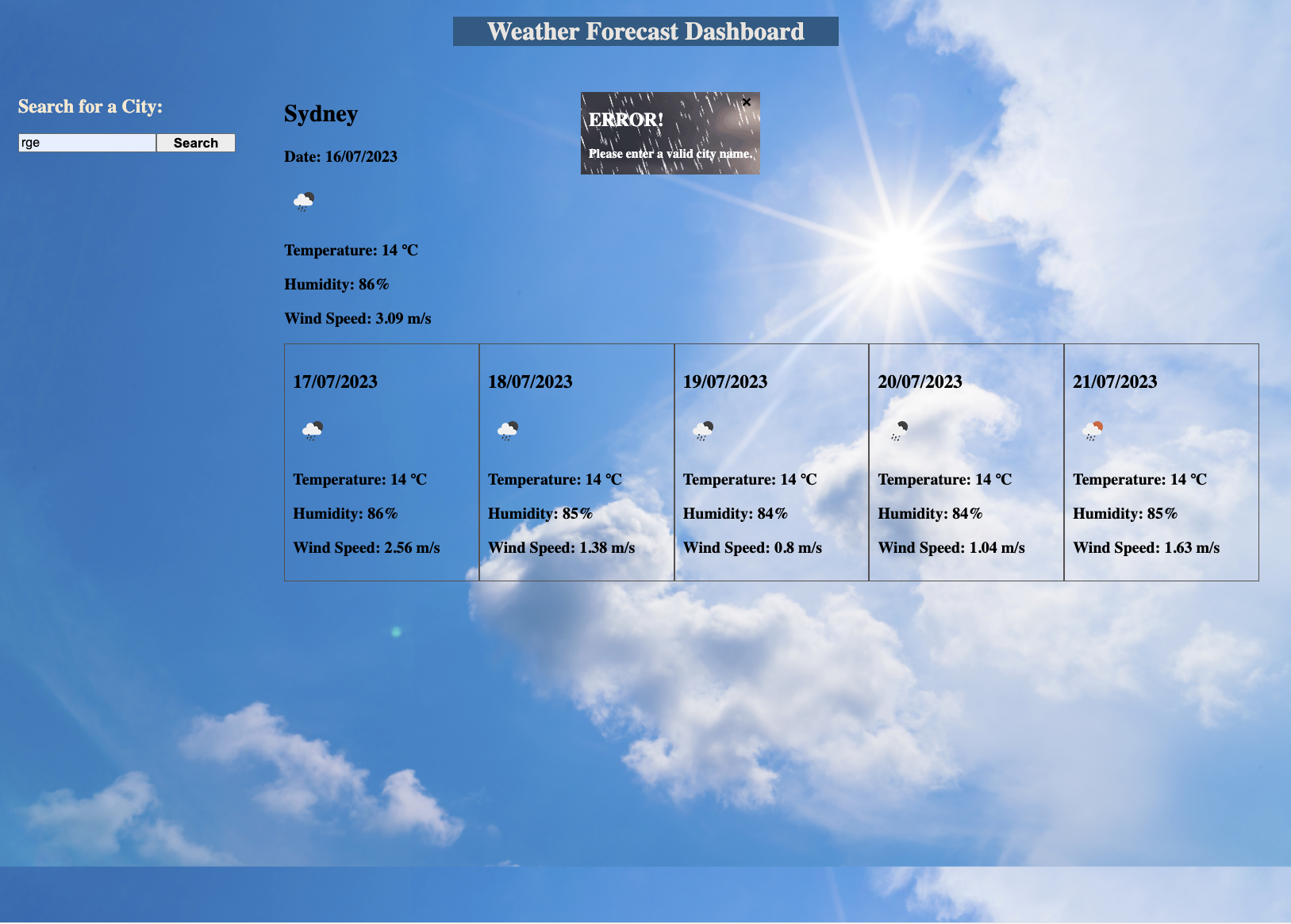 GitHub - KalidNadere/Weather-Forecast-Dashboard