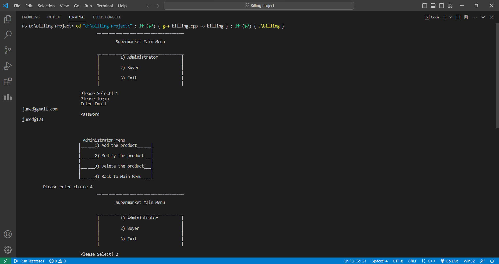 GitHub - junedtamboli1/Supermarket-Billing-System