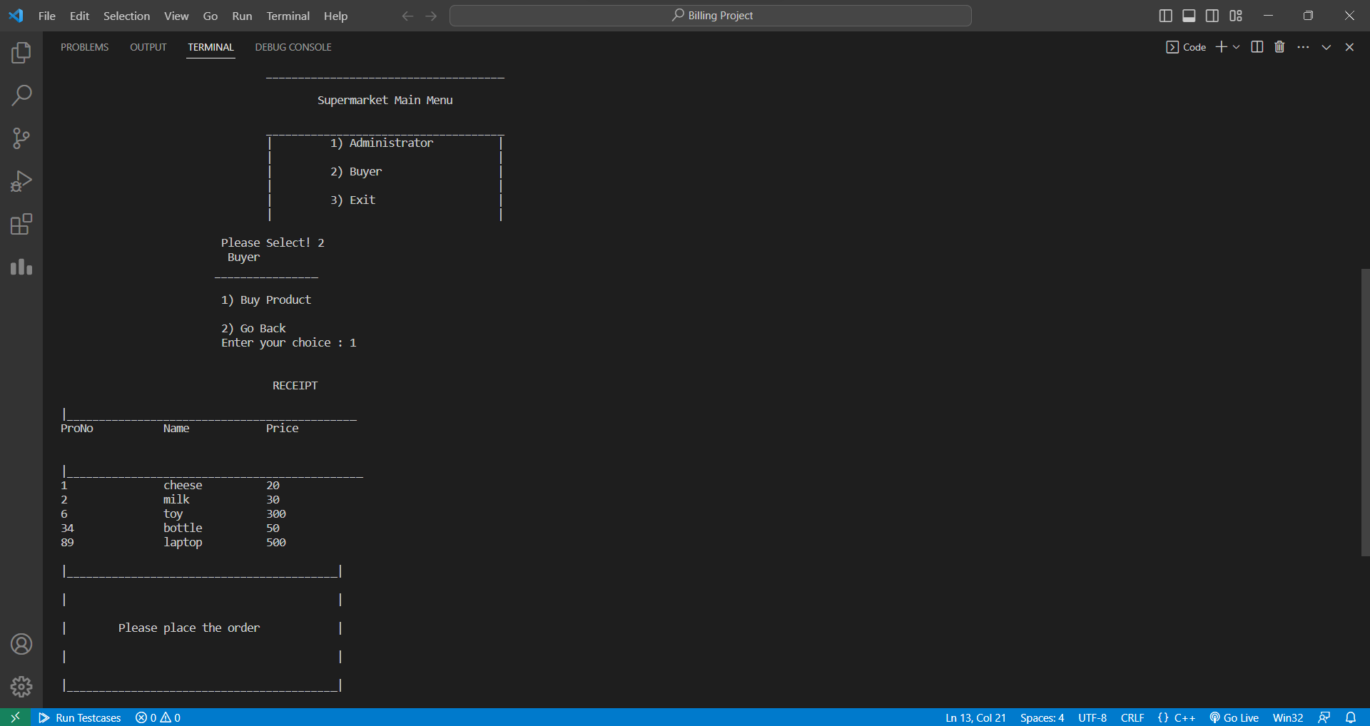 GitHub - junedtamboli1/Supermarket-Billing-System